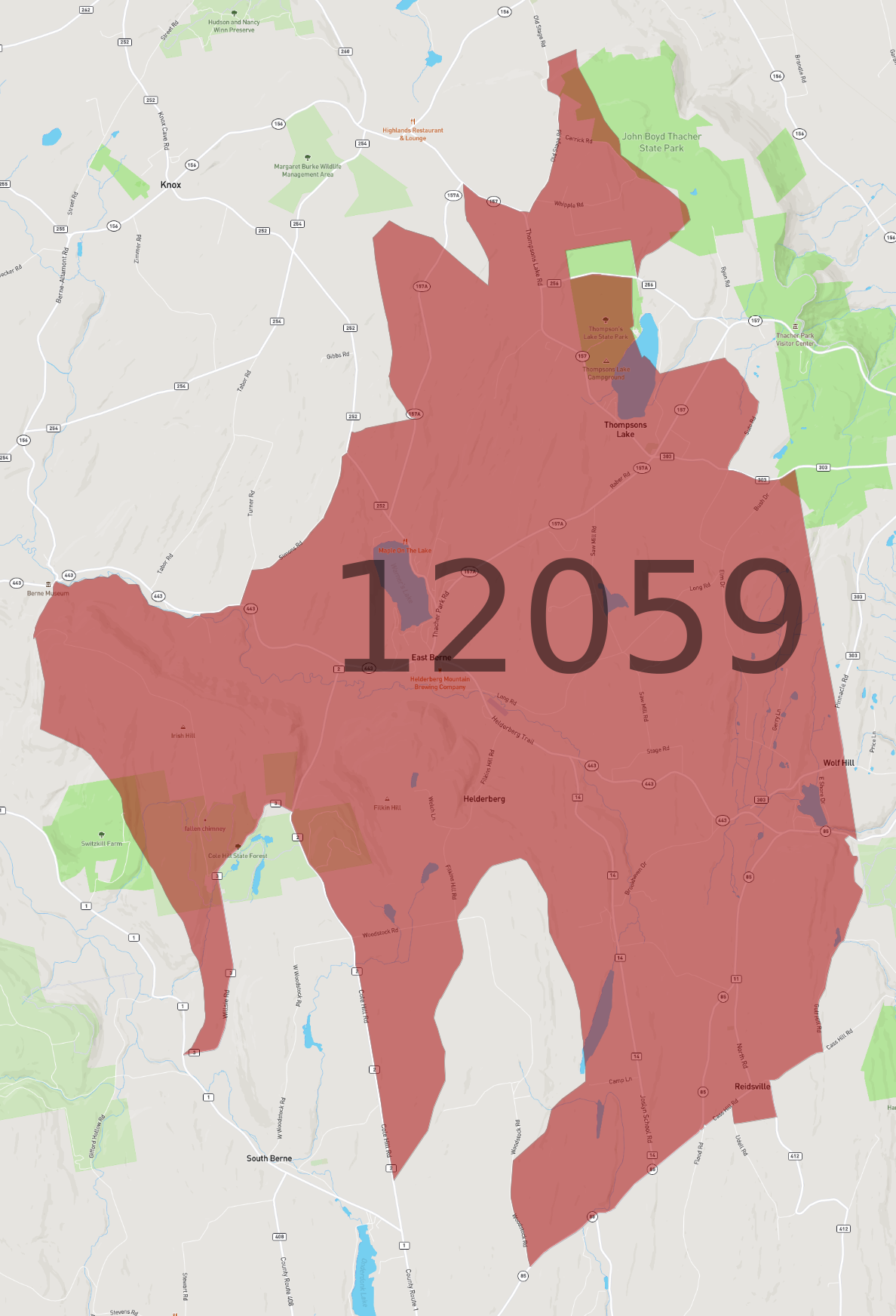 Zip Code 12059 - AtlasBig.com