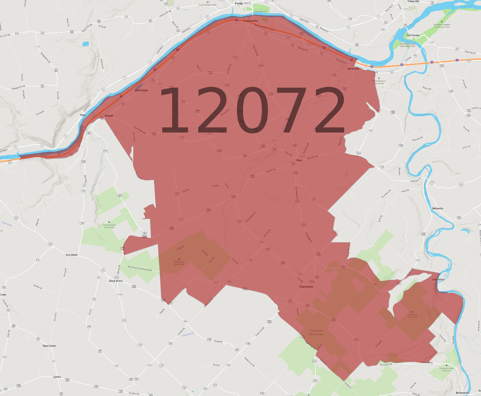 Zip Code 12072 - AtlasBig.com
