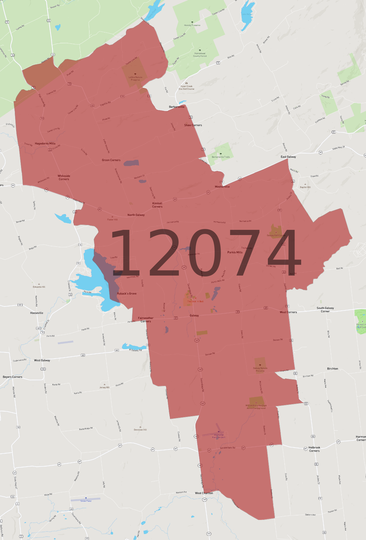 Zip Code 12074 - AtlasBig.com