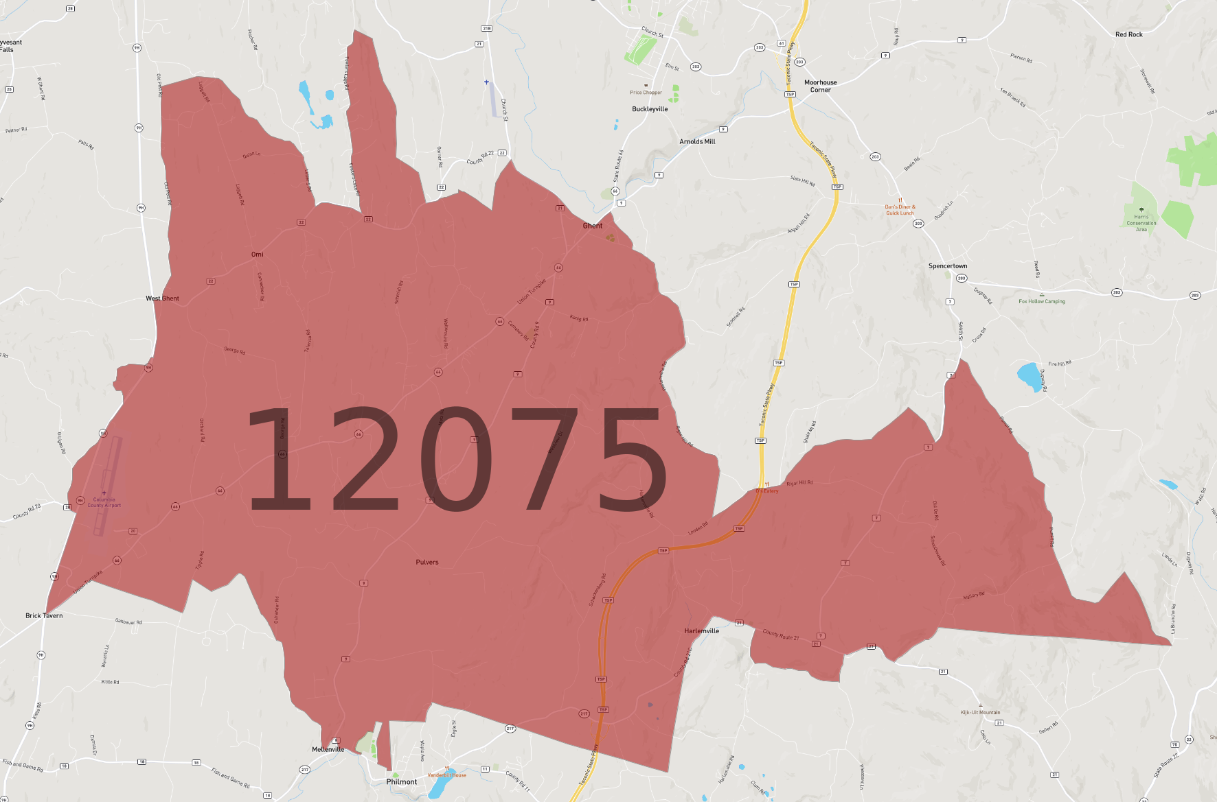 Zip Code 12075 - AtlasBig.com