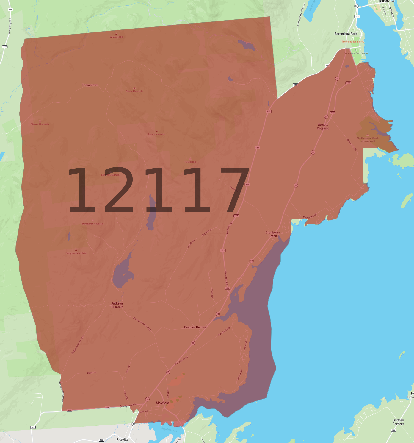 Zip Code 12117 - AtlasBig.com