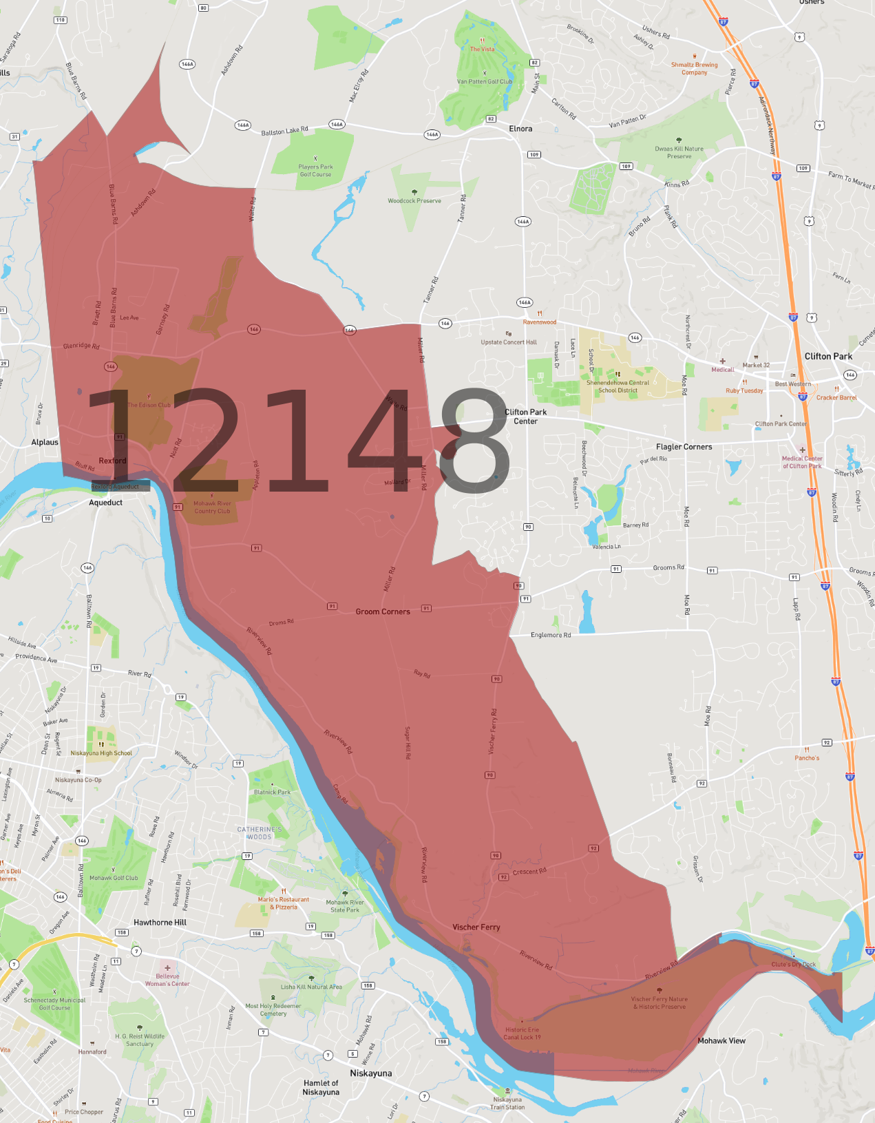Zip Code 12148 - AtlasBig.com