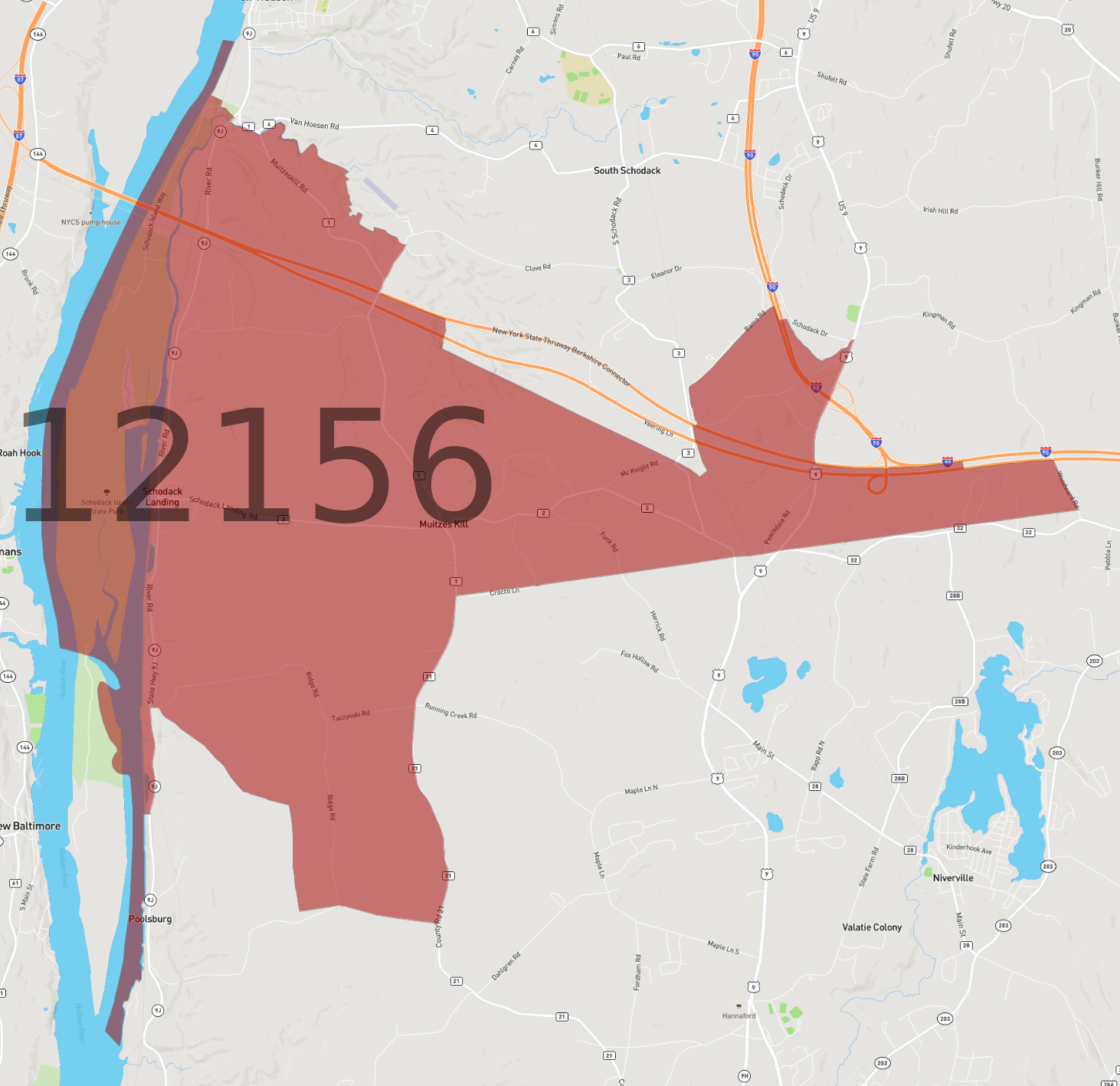 Zip Code 12156 - AtlasBig.com