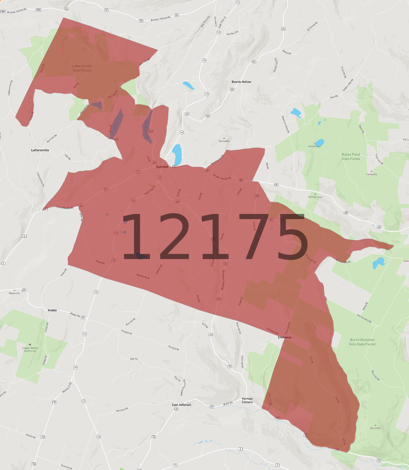 Zip Code 12175 - AtlasBig.com