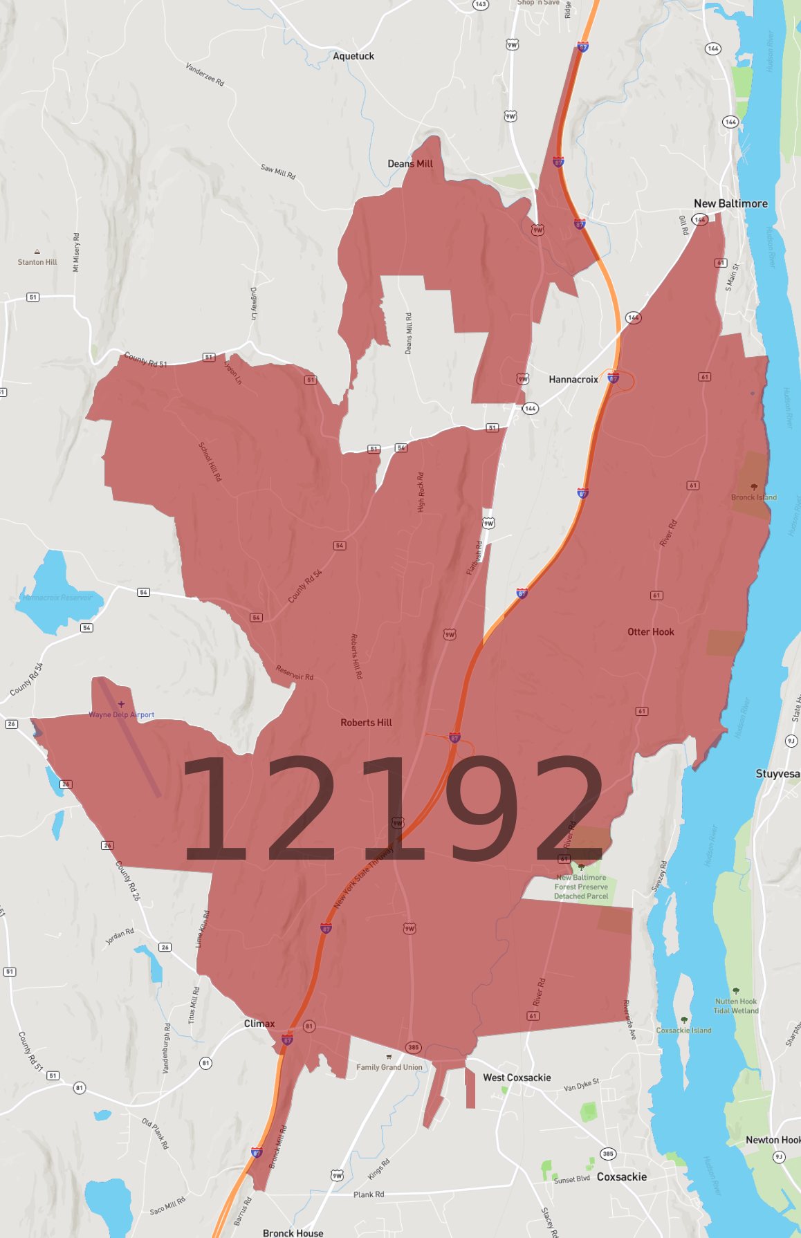 Zip Code 12192 - AtlasBig.com