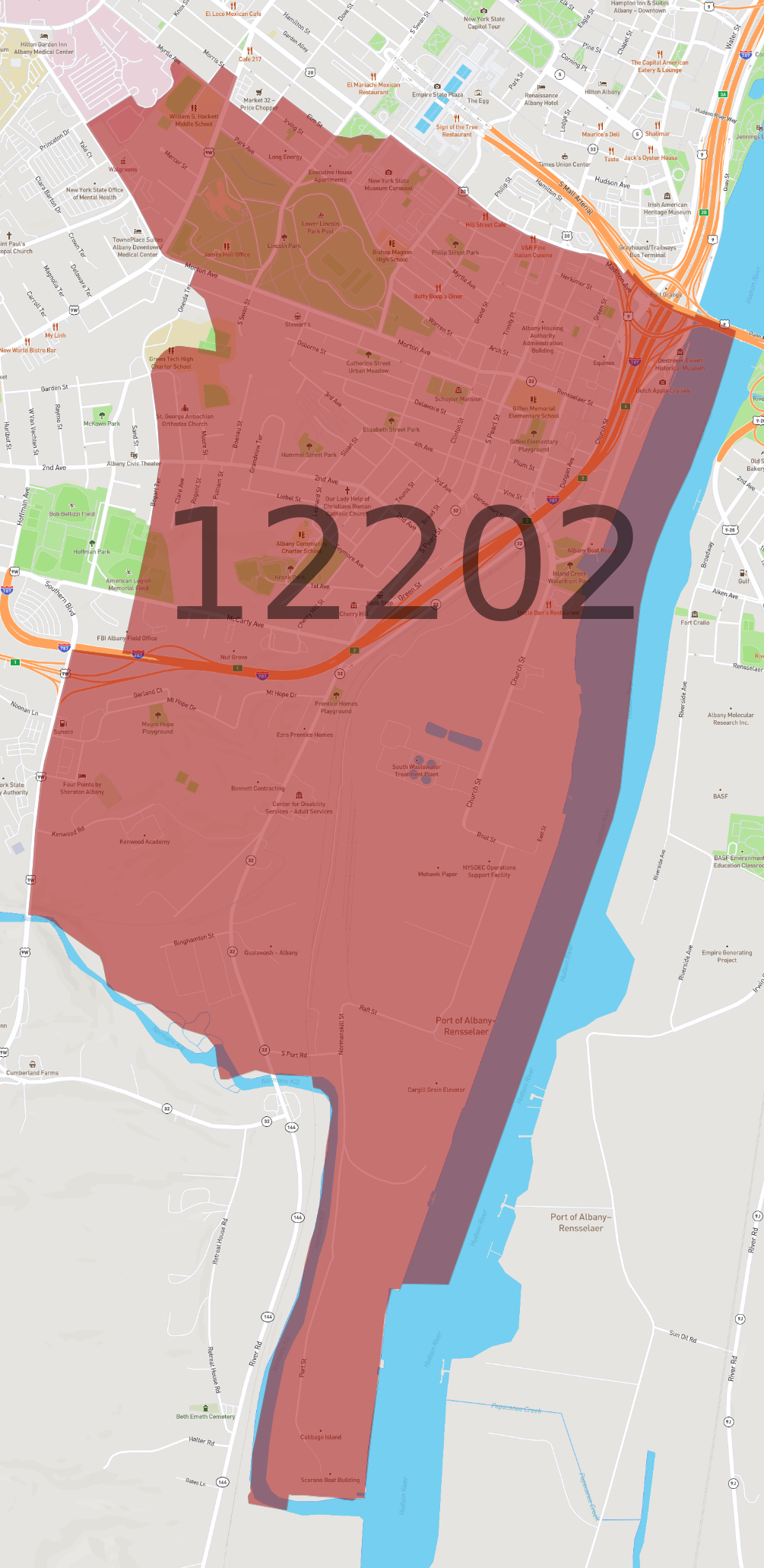 Zip Code 12202 - AtlasBig.com