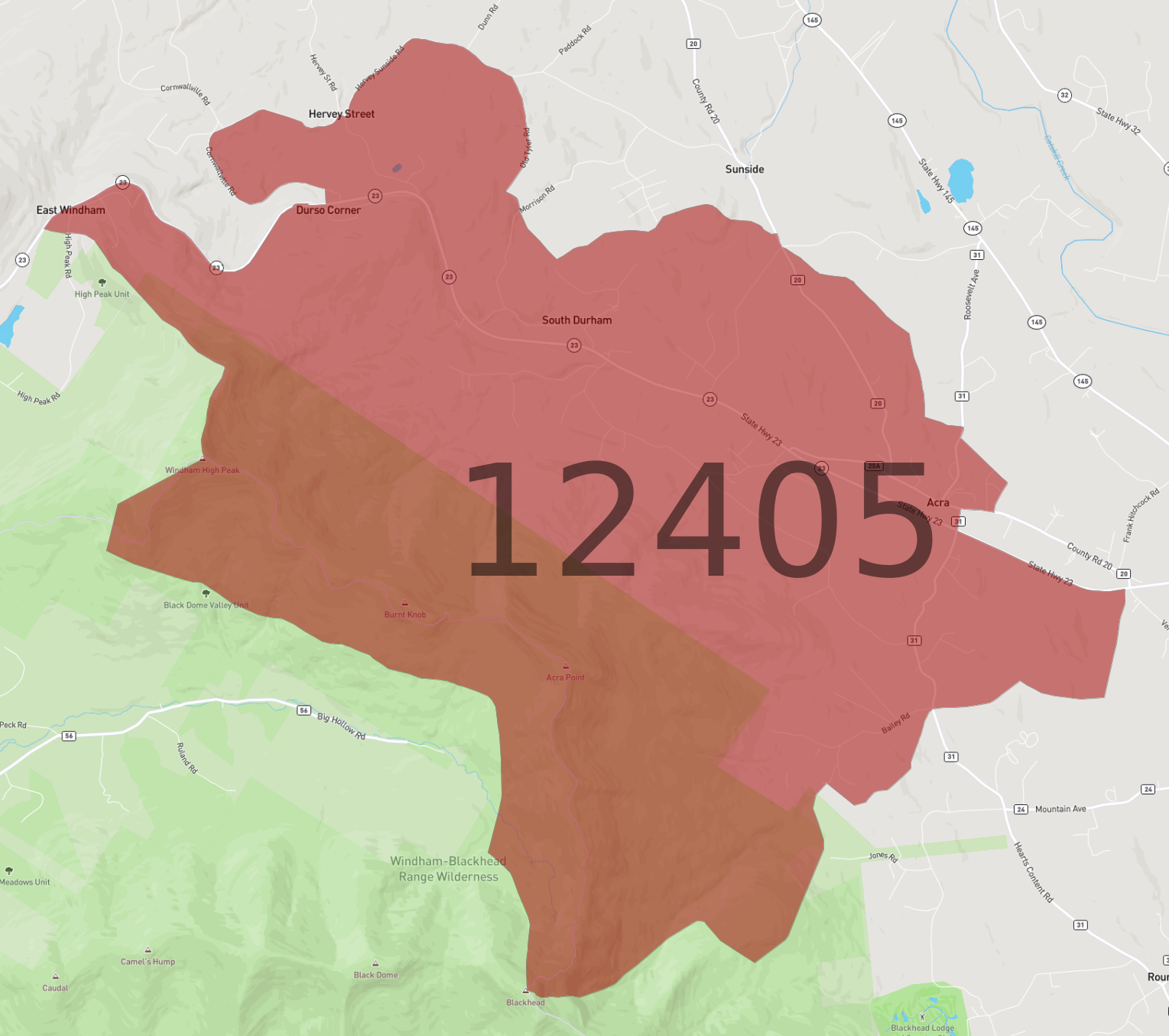 Zip Code 12405 - AtlasBig.com