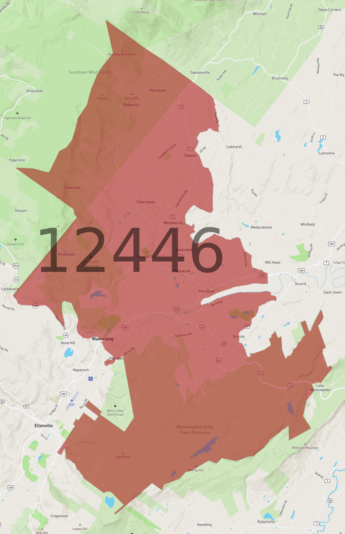 Zip Code 12446 - AtlasBig.com