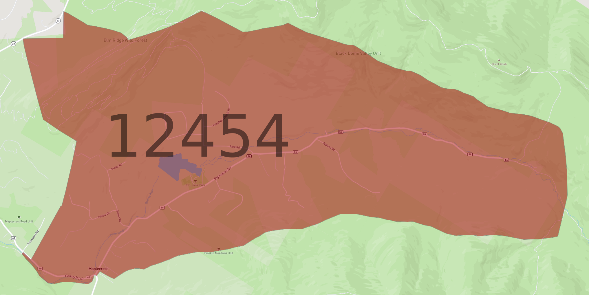 Zip Code 12454 - AtlasBig.com