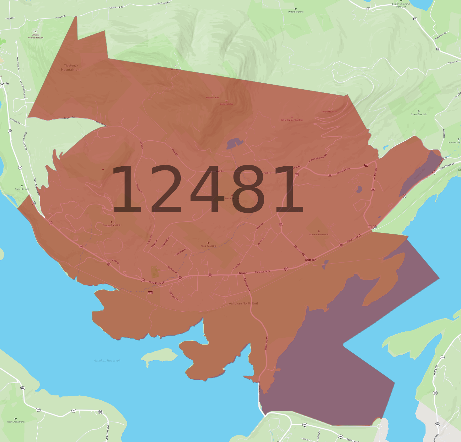 Zip Code 12481 - AtlasBig.com