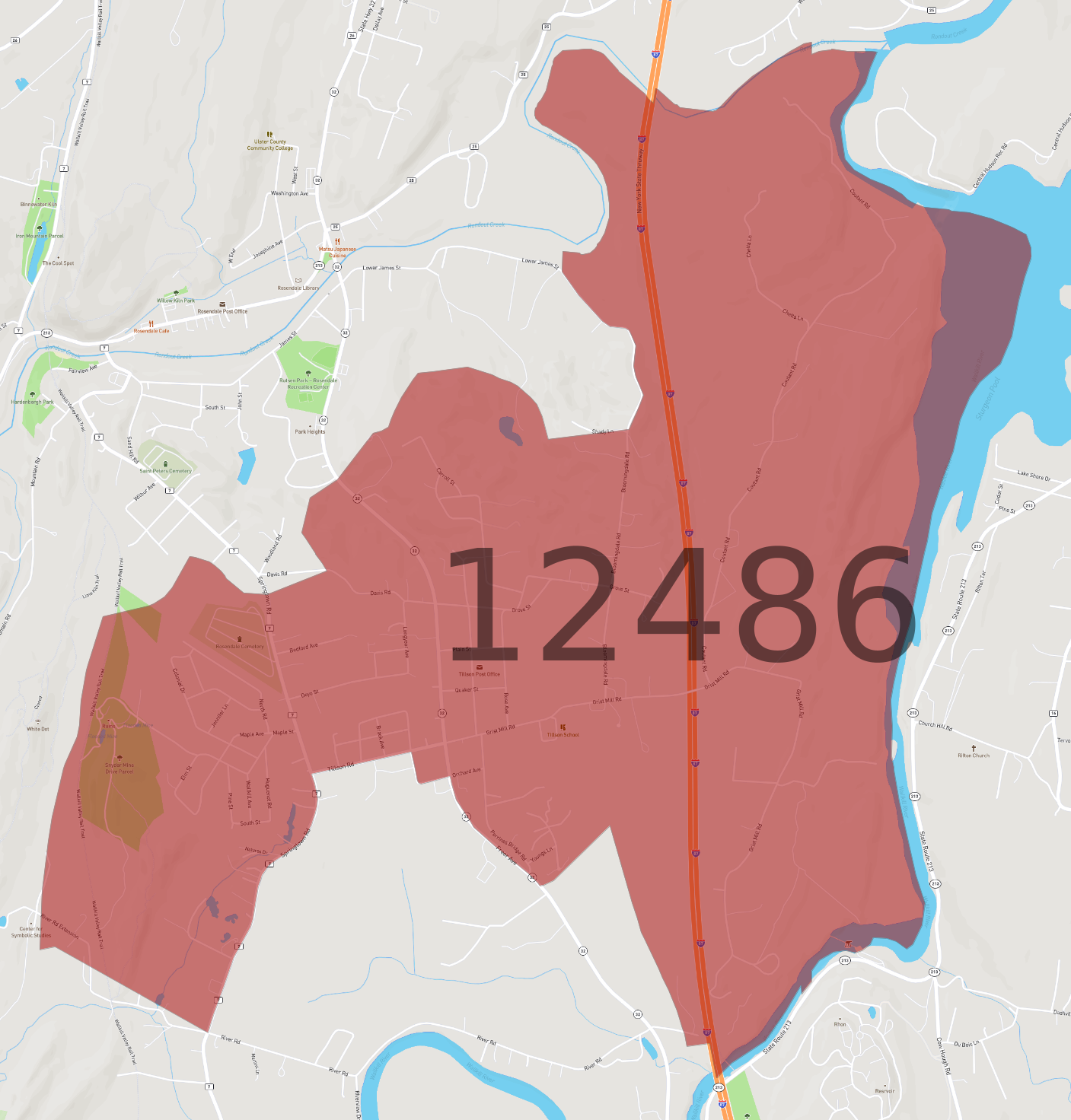 Zip Code 12486 - AtlasBig.com