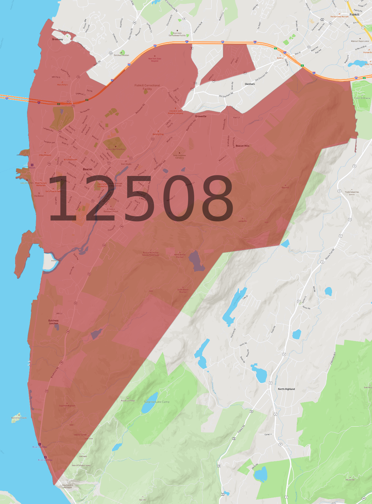 Zip Code 12508 - AtlasBig.com