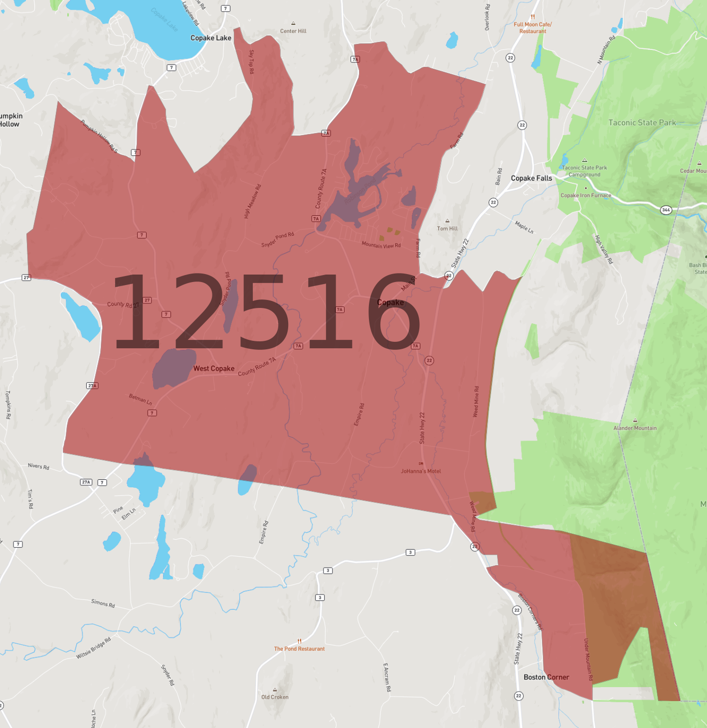 Zip Code 12516 - AtlasBig.com