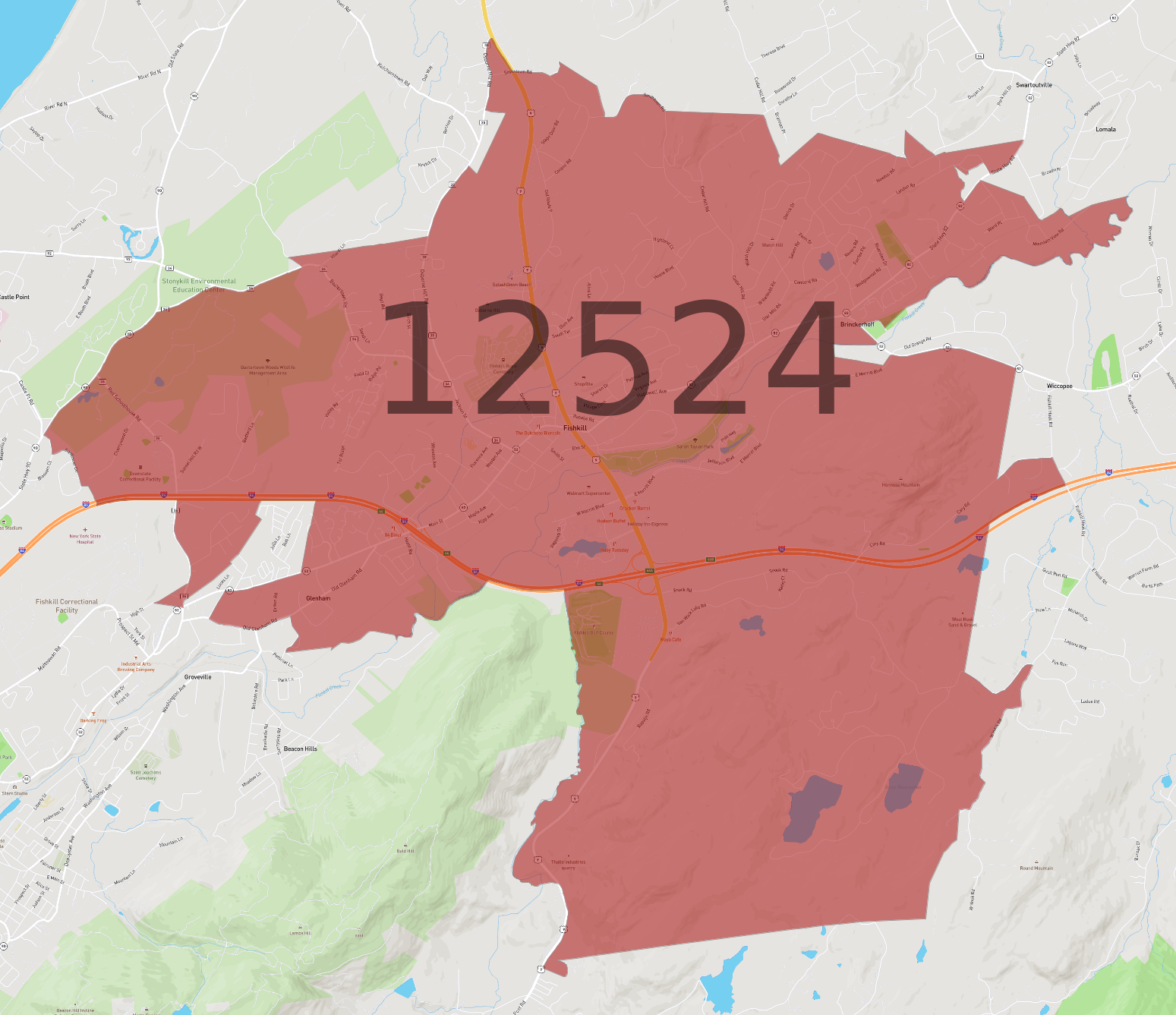Zip Code 12524 - AtlasBig.com