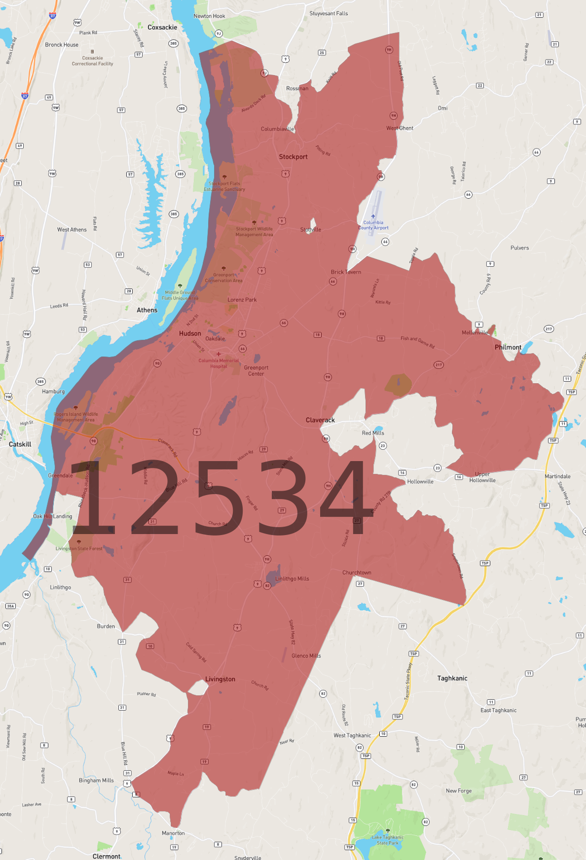 Zip Code 12534 - AtlasBig.com