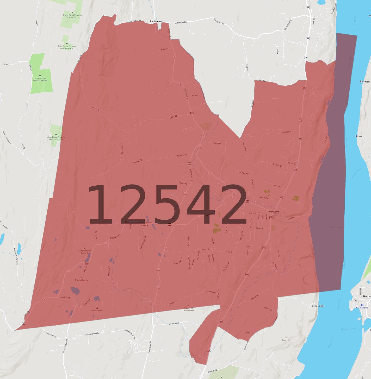 Zip Code 12542 - AtlasBig.com