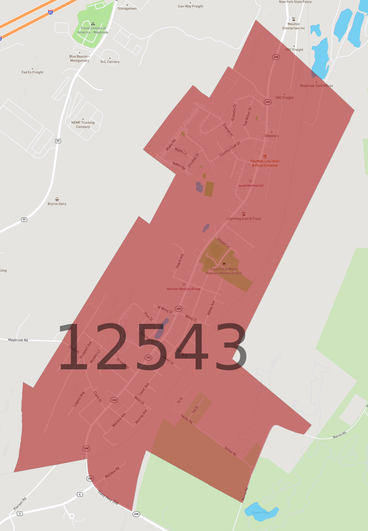 Zip Code 12543 - AtlasBig.com