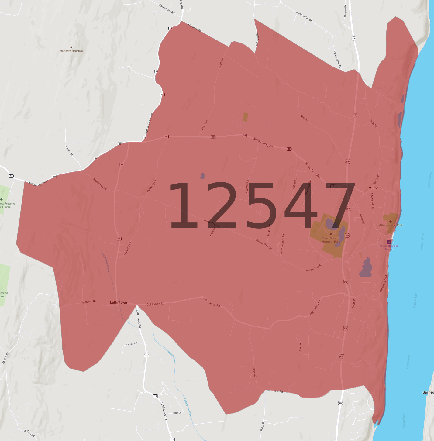 Zip Code 12547 - AtlasBig.com