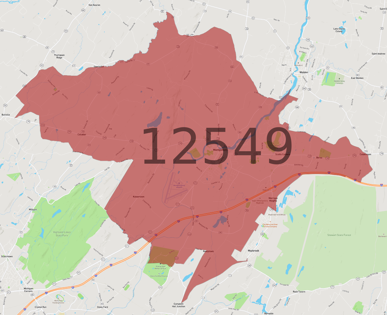 Zip Code 12549