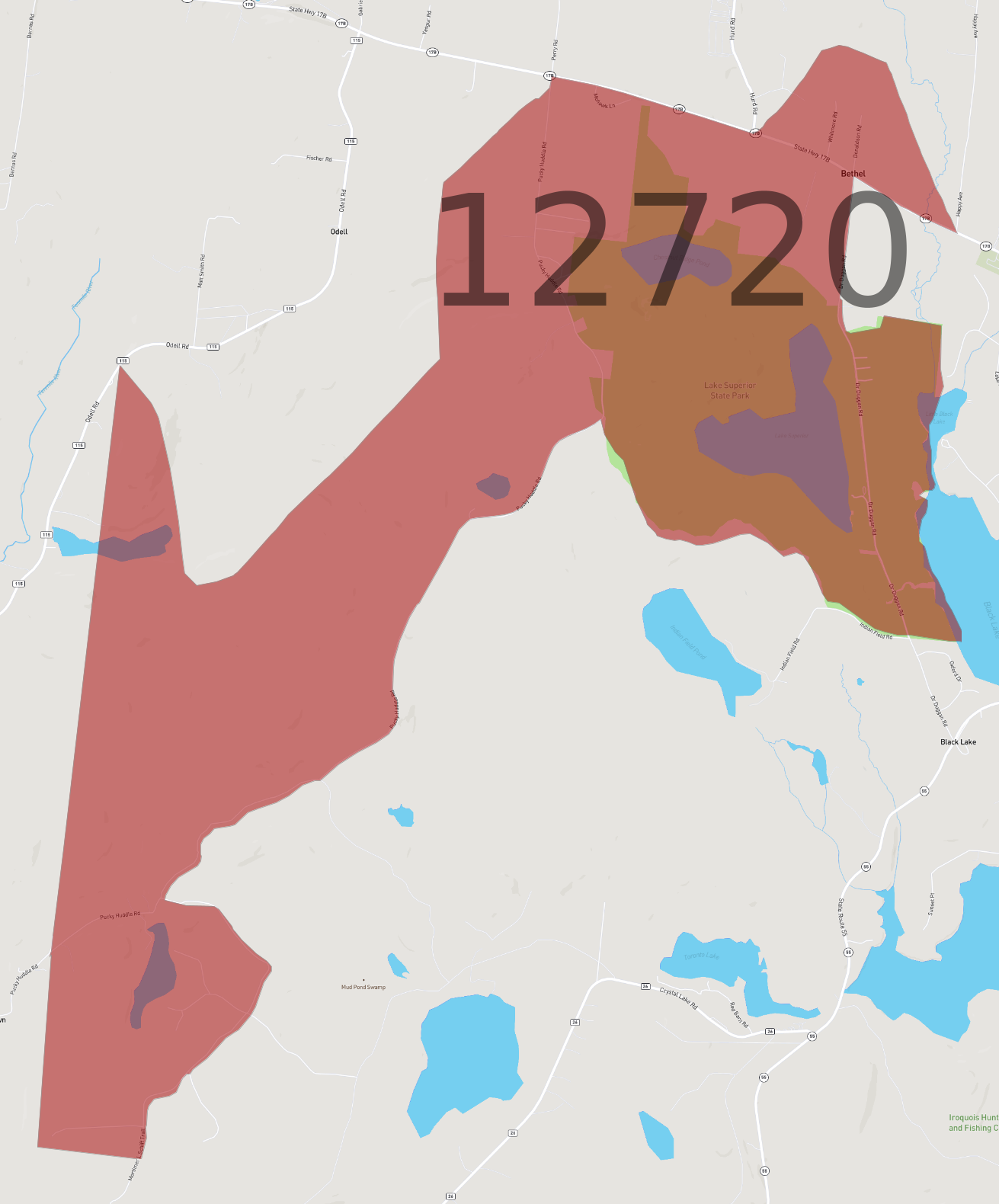 Zip Code 12720 - AtlasBig.com