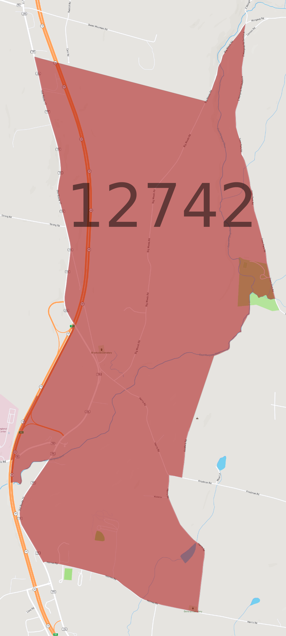 Zip Code 12742 - AtlasBig.com