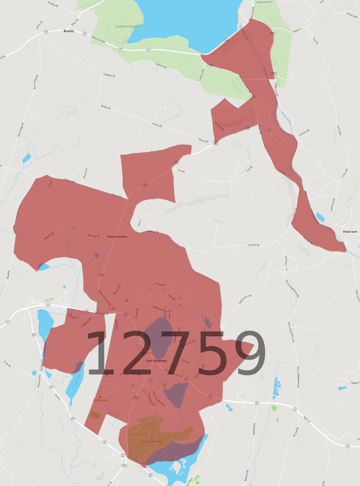 Zip Code 12759 - AtlasBig.com