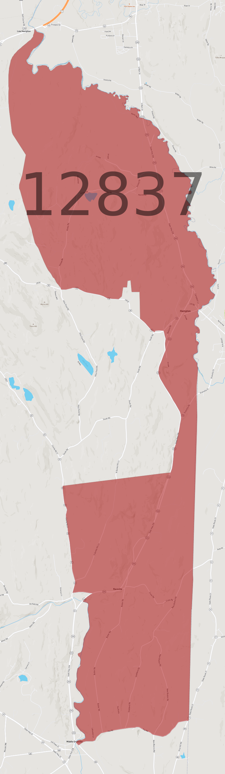 Zip Code 12837 - AtlasBig.com