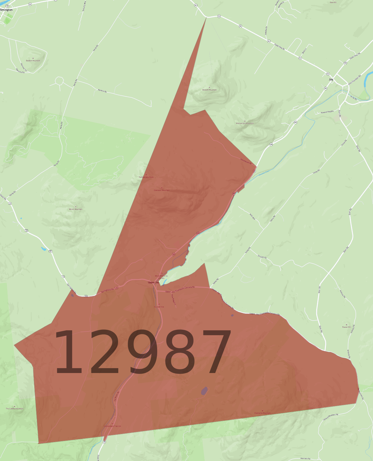 Zip Code 12987 - AtlasBig.com