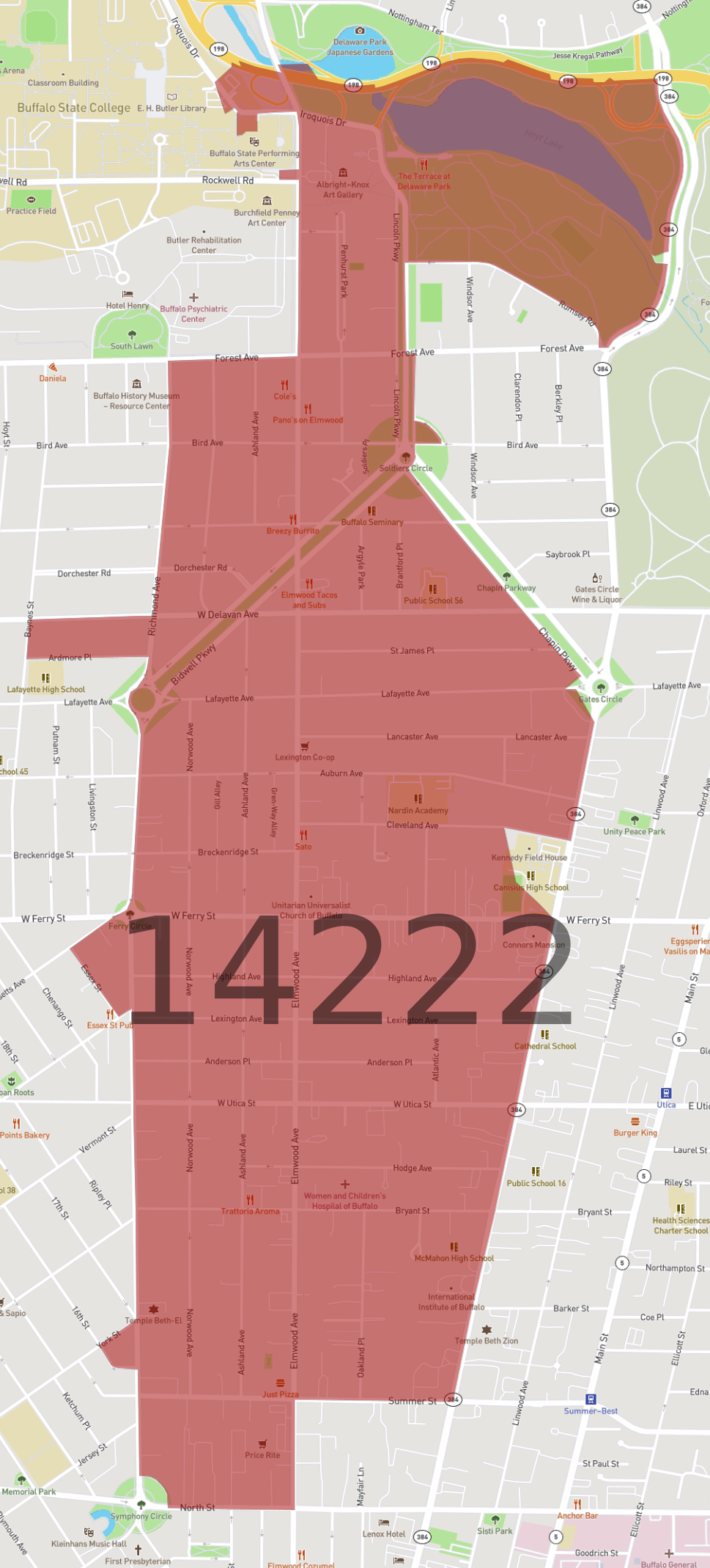 Zip Code 14222 - AtlasBig.com
