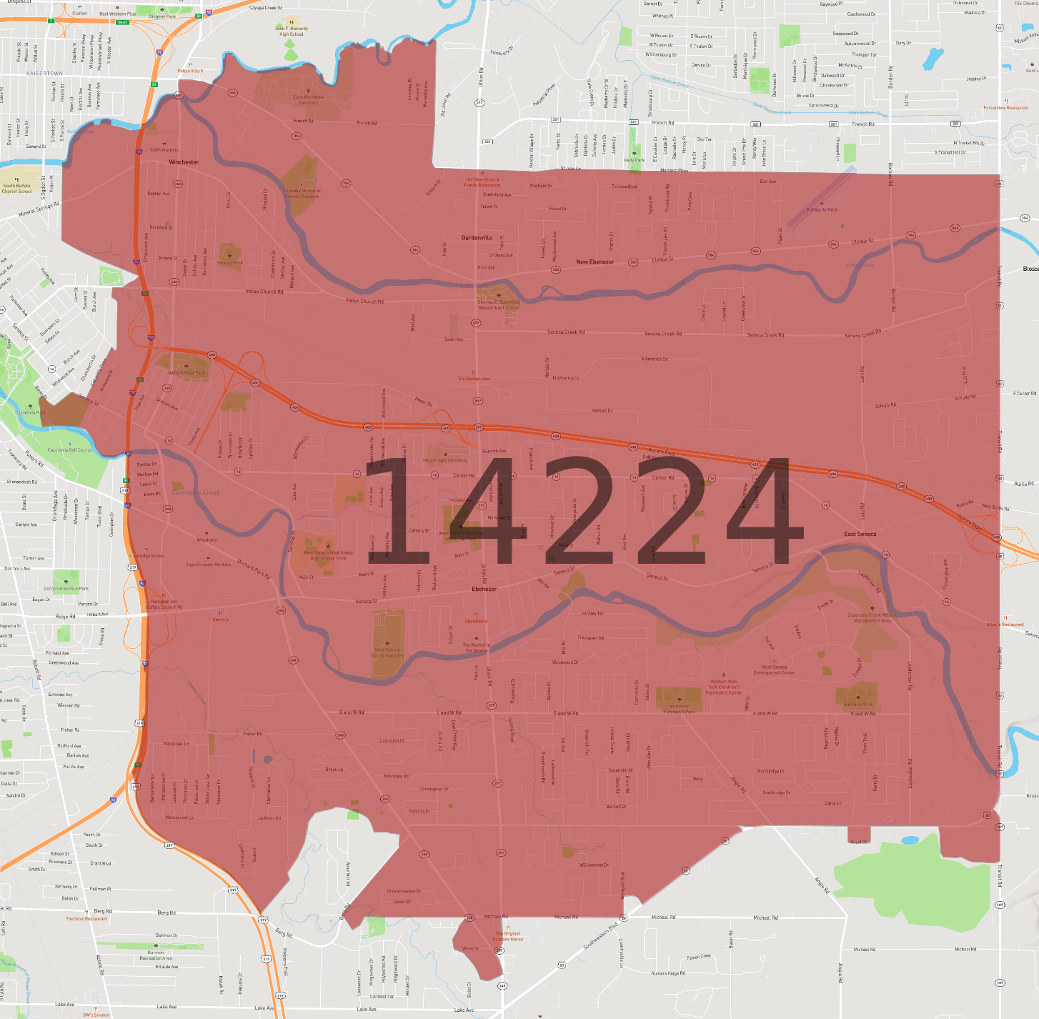 Zip Code 14224 - AtlasBig.com