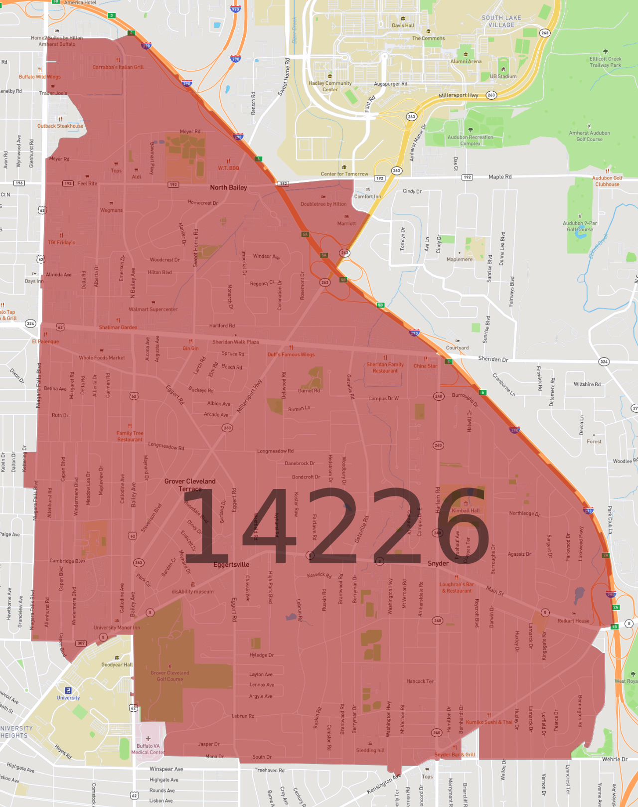 Zip Code 14226 - AtlasBig.com