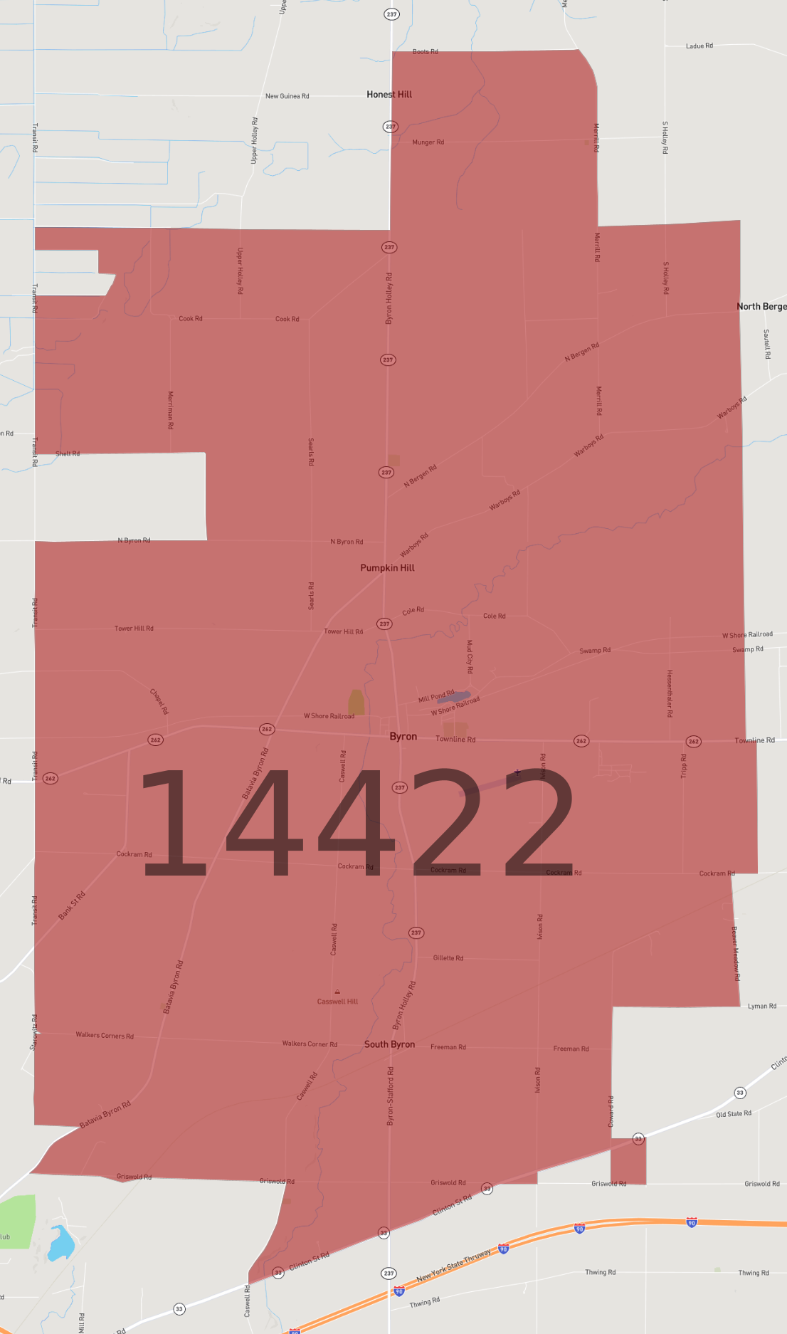 Zip Code 14422 - AtlasBig.com