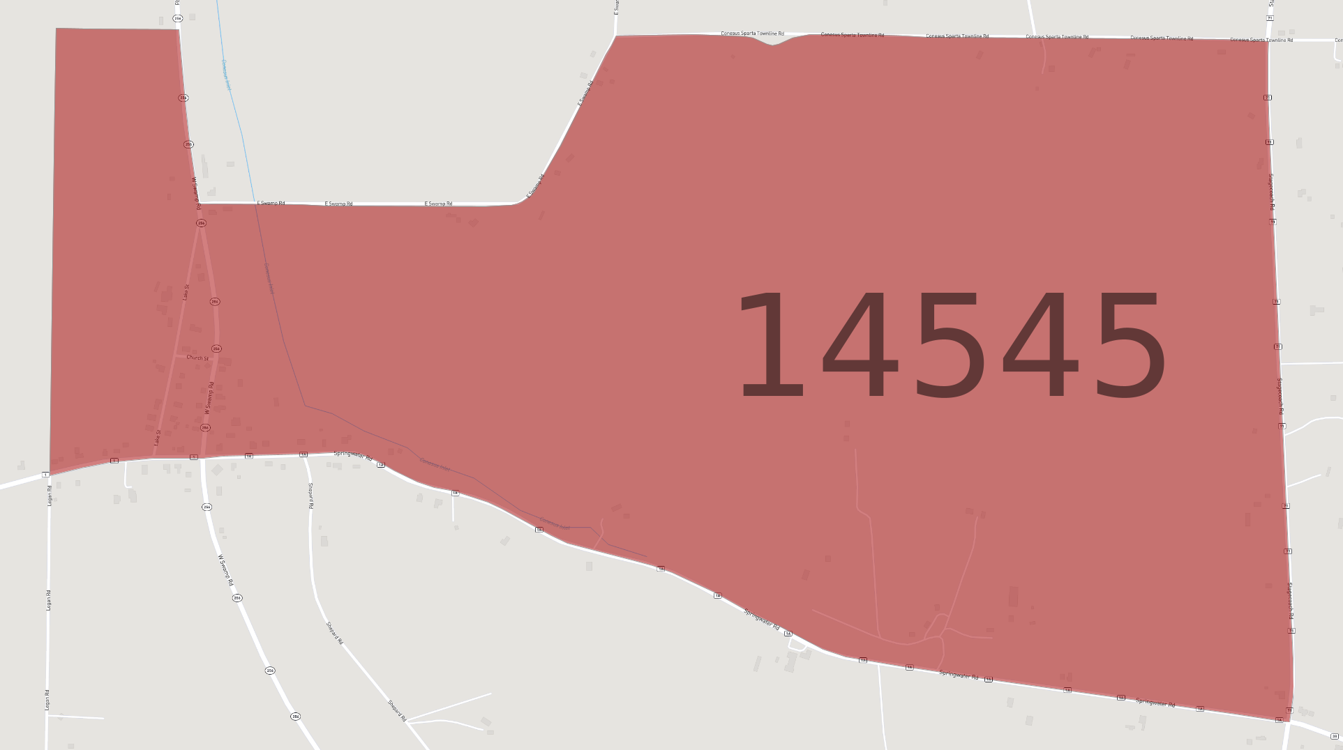 Zip Code 14545 - AtlasBig.com