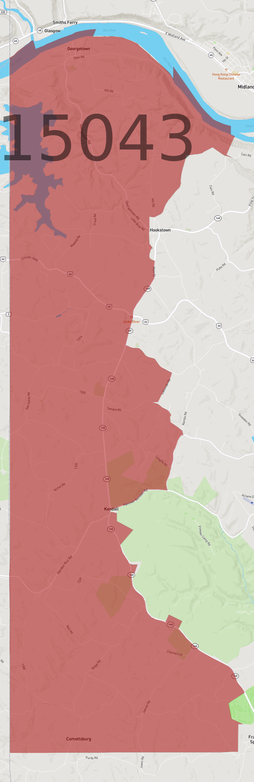 Zip Code 15043 - AtlasBig.com