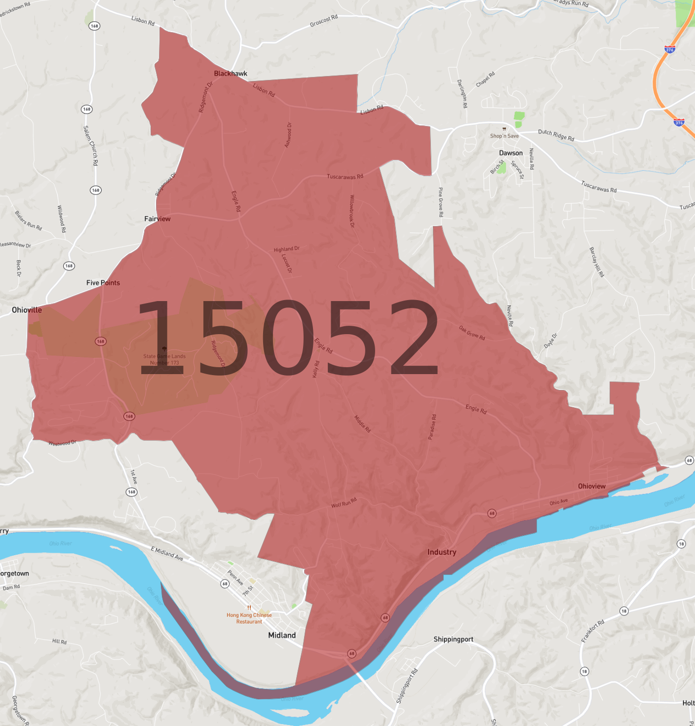 Zip Code 15052 - AtlasBig.com