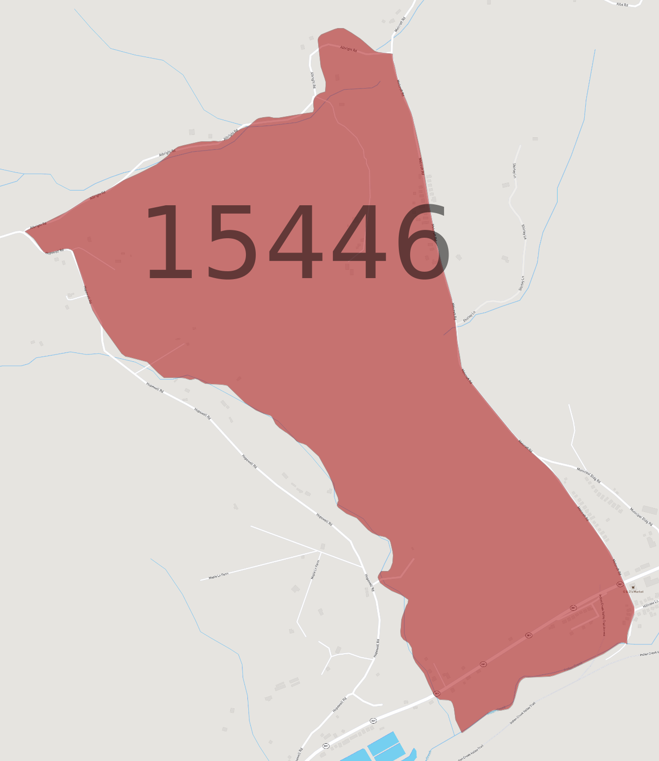 Zip Code 15446 - AtlasBig.com