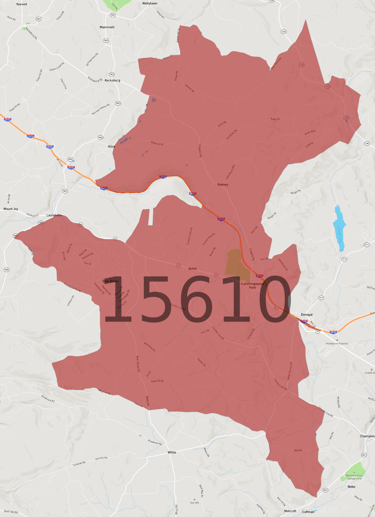 Zip Code 15610 - AtlasBig.com