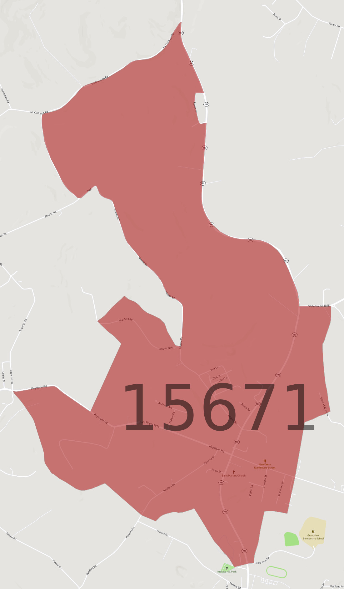 Zip Code 15671 - AtlasBig.com