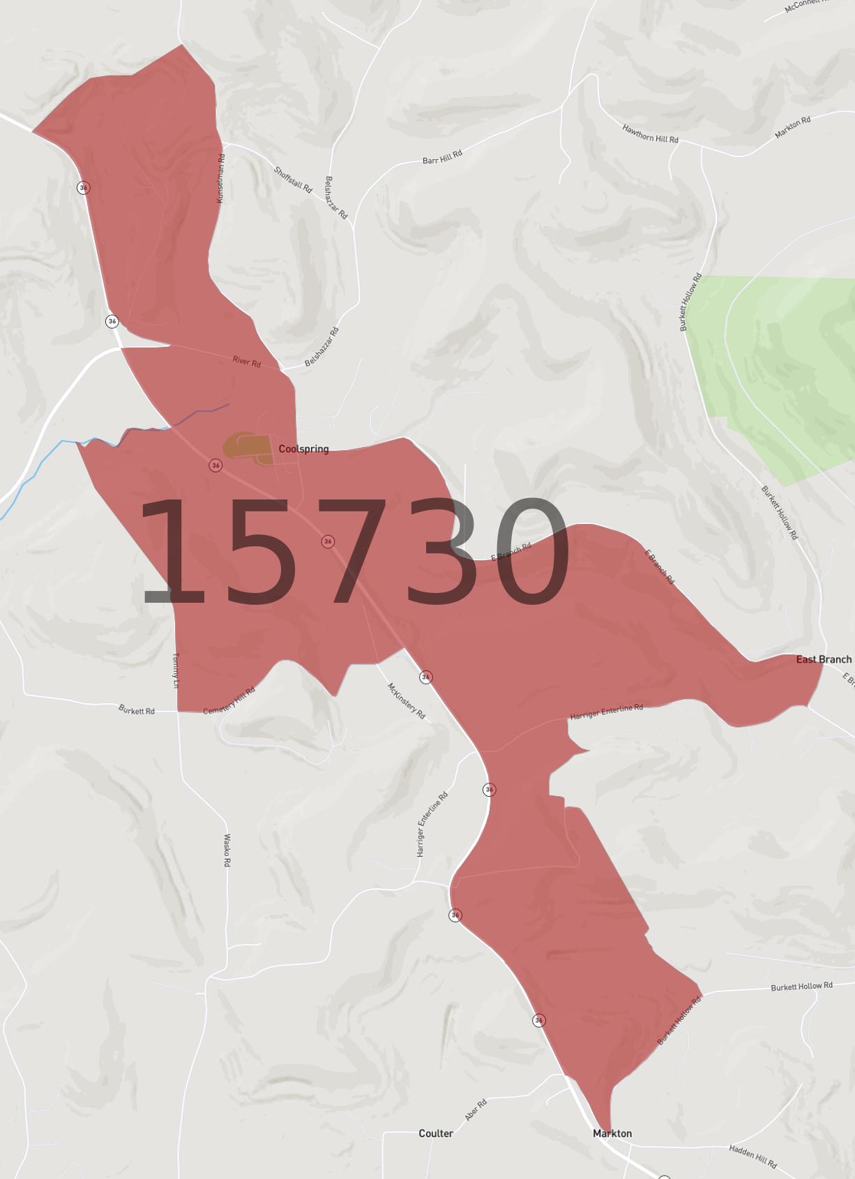 Zip Code 15730 - AtlasBig.com