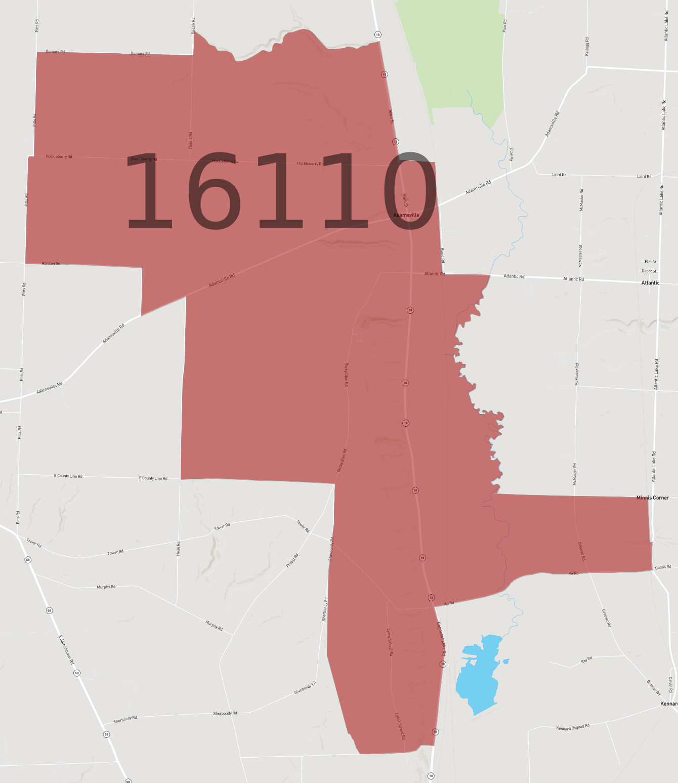 Zip Code 16110 - AtlasBig.com