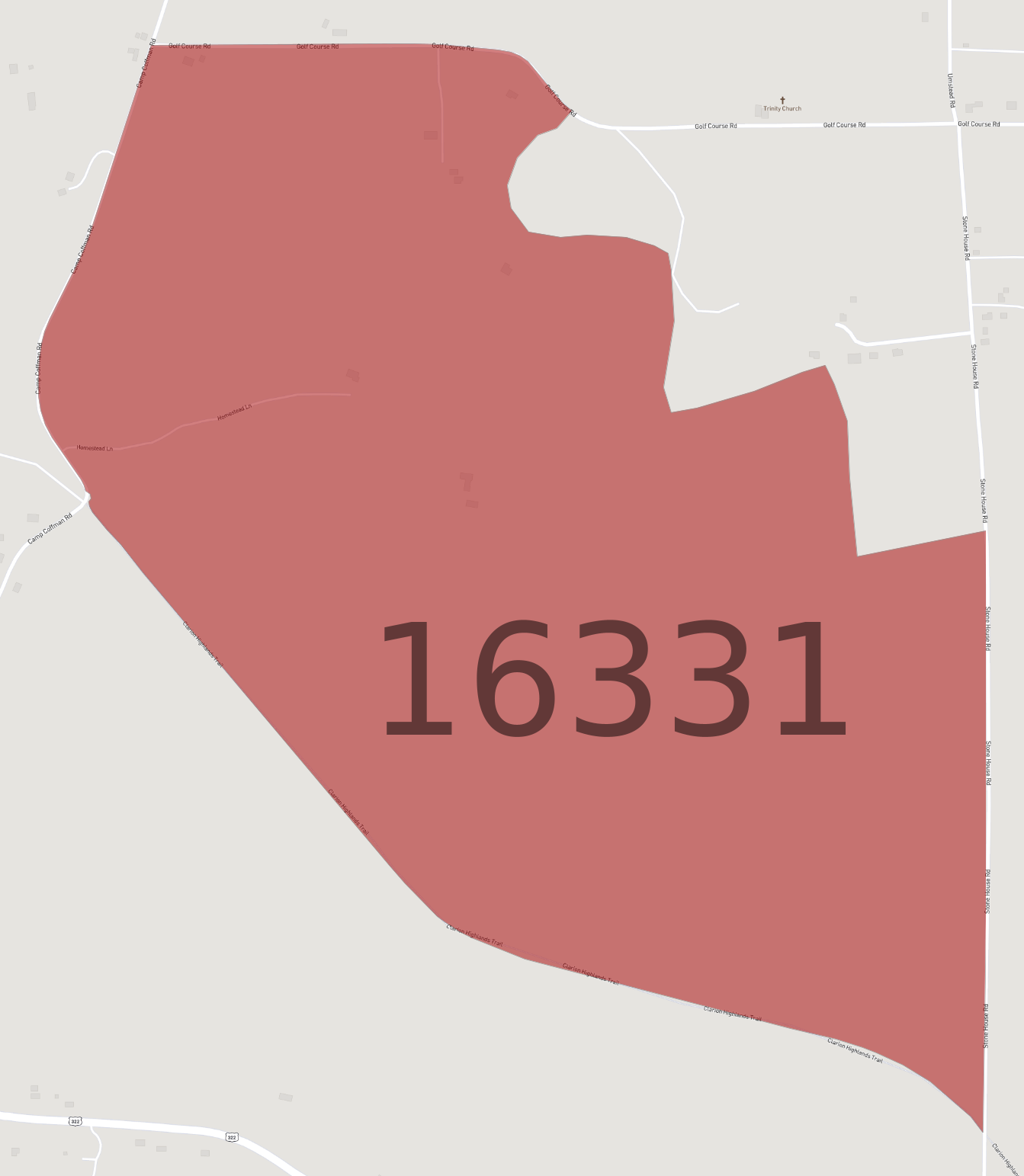 Zip Code 16331 - AtlasBig.com