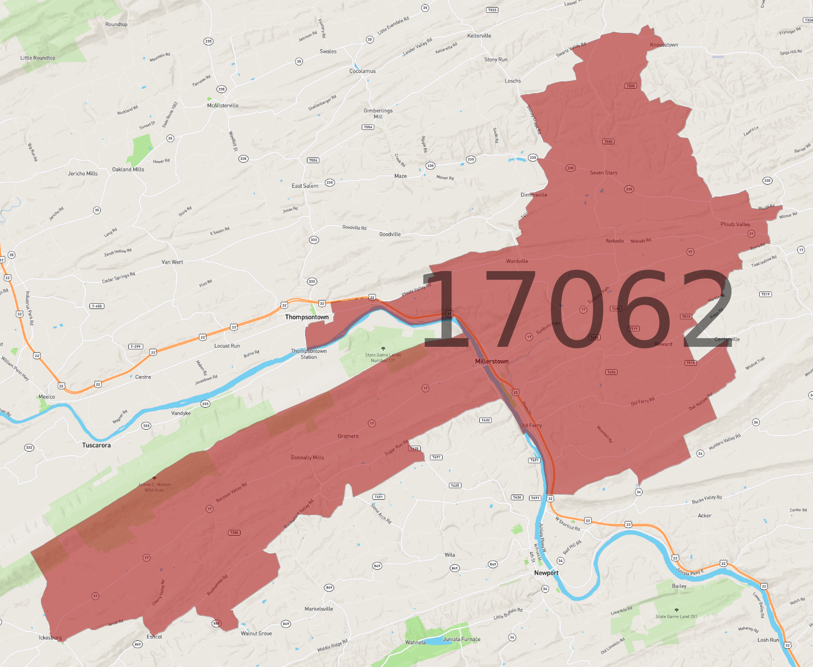 Zip Code 17062 - AtlasBig.com