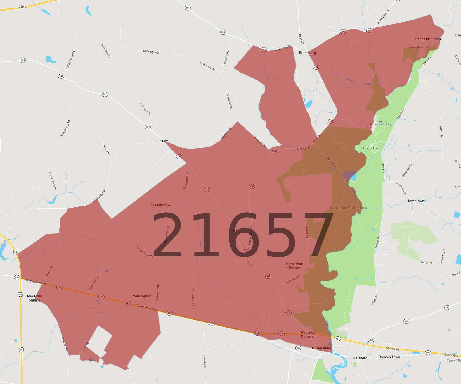 Zip Code 21657 - AtlasBig.com