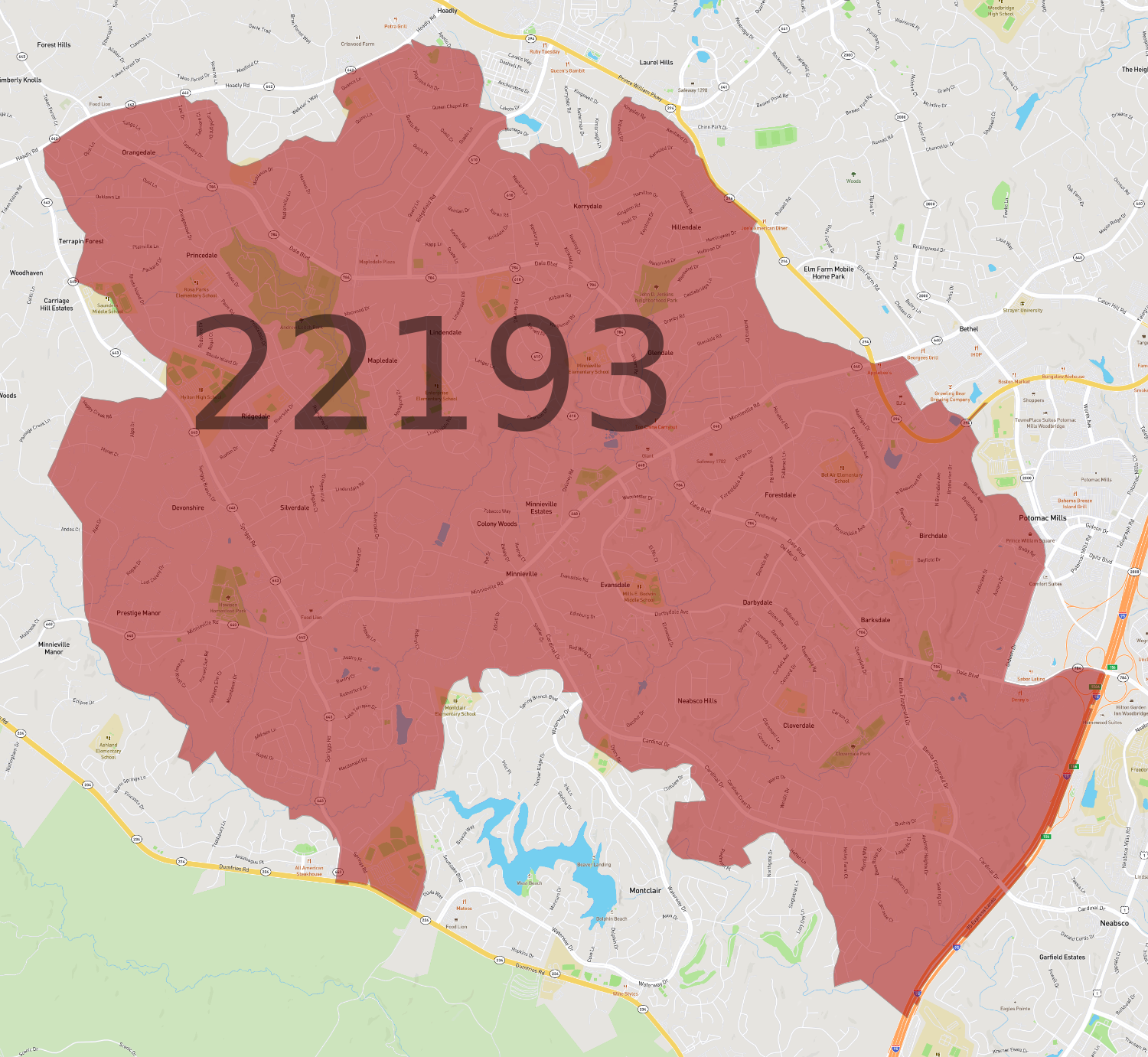 Zip Code 22193 - AtlasBig.com
