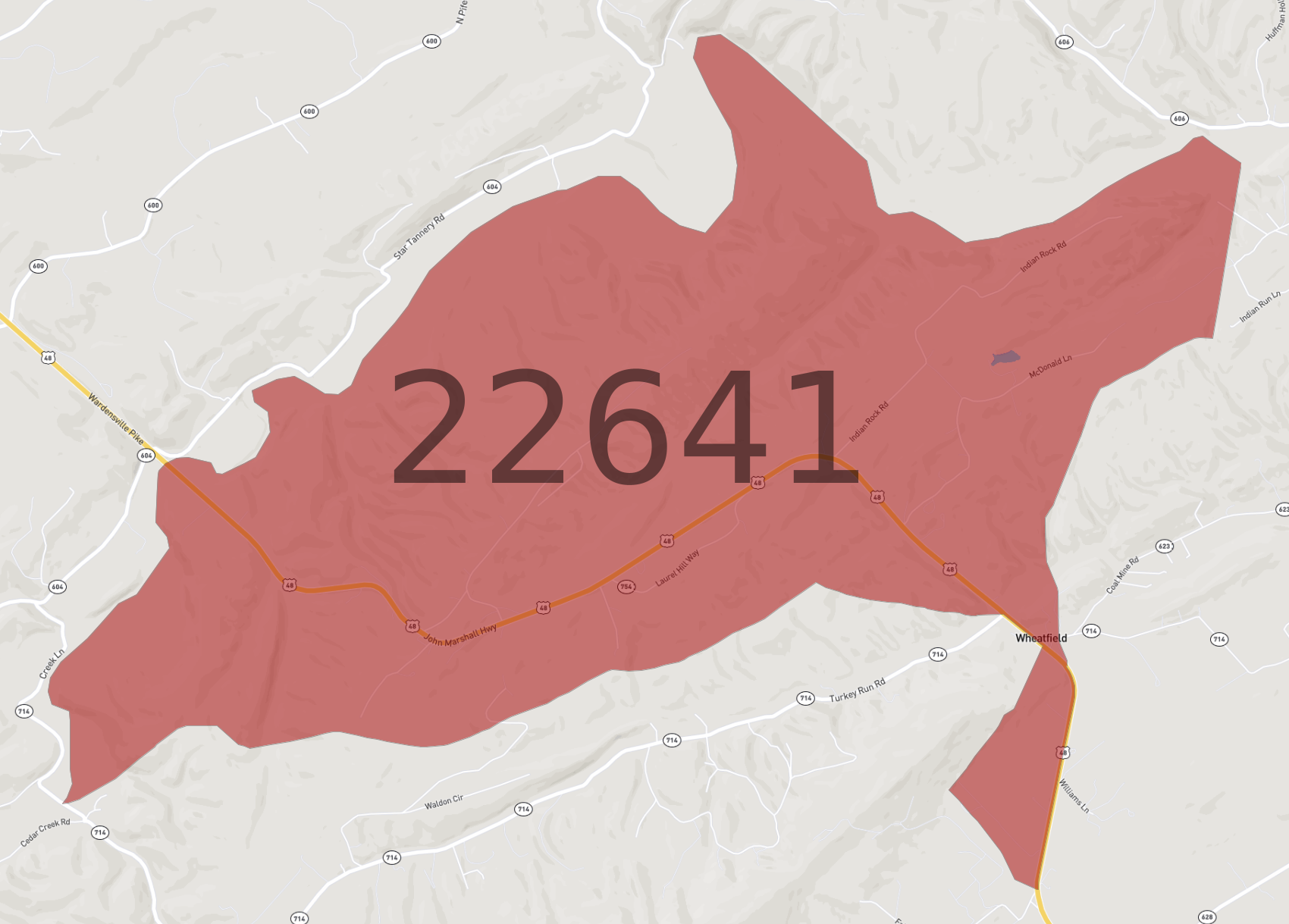 Zip Code 22641 - AtlasBig.com