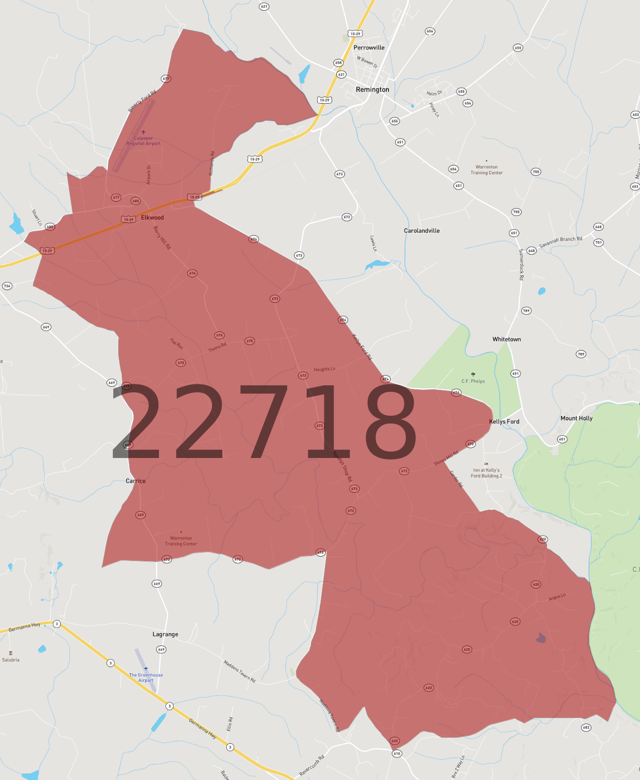 Zip Code 22718 - AtlasBig.com