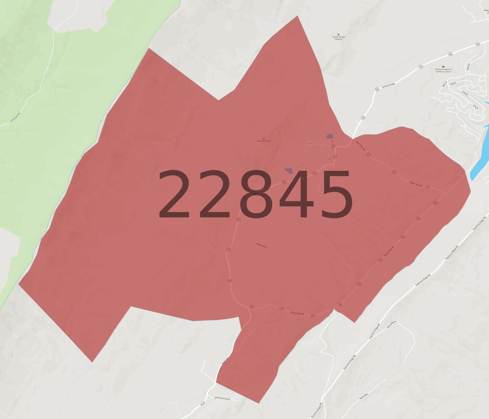 Zip Code 22845 - AtlasBig.com