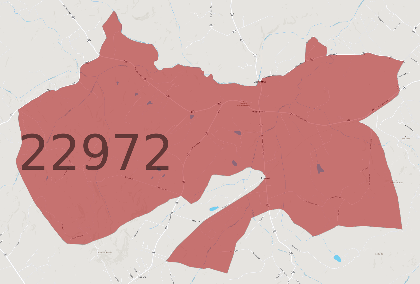 Zip Code 22972 - AtlasBig.com