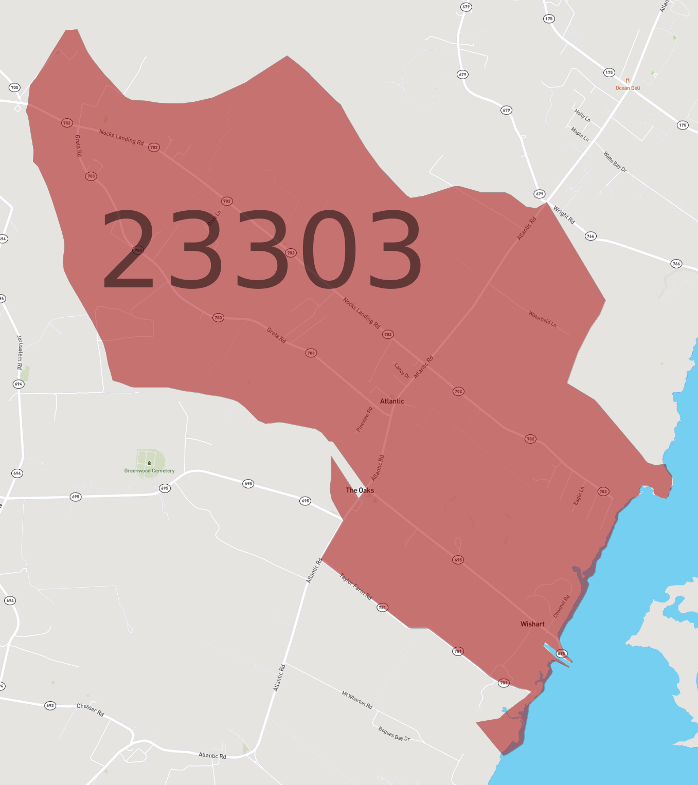 Zip Code 23303 - AtlasBig.com