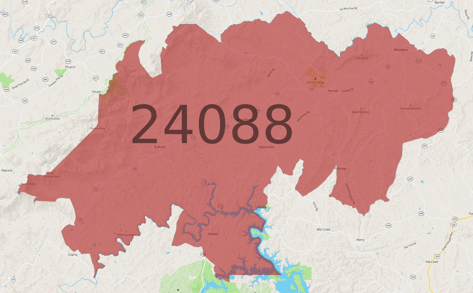 Zip Code 24088 - AtlasBig.com
